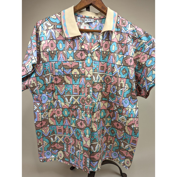 Koret | Tops | Vintage Koret 9s Southwest Western Cowgirl Button Up ...
